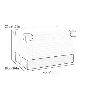 DANADESK Foldable Rectangular Storage Ottoman Footstool, Leather Shoes Bench Storage Bench Chest with Memory Foam seat Footrest Stool -Pink A S