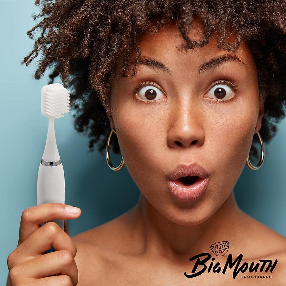 BIG MOUTH TOOTHBRUSH The Original Orthodontist Dr Bobbi's Patented Design Electric Toothbrush|Bigger Size and Stronger Cleaning Power Electric Toothbrush for Adults