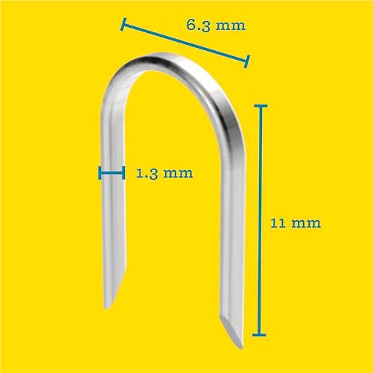 Rapid High Performance No.28 Cable Staples, Leg Length: 11 mm, 11891933-5000 Pieces