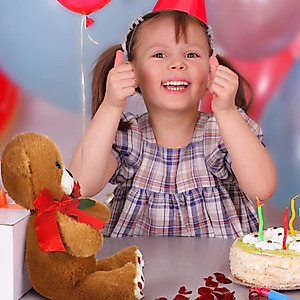 Cute Plush Bear with Rose and Red Heart Soft Plush Bear Stuffed Animal with Gift Bag for Mother's Day Present Lovely Bear for Kids Girlfriend Sofa Car Bedroom Decor, 8 Inches