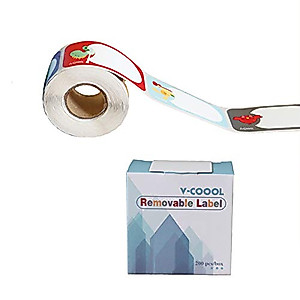 200pcs Bottle Labels Animals Name and Date Label for Daycare or Kitchen, Self-Laminating Waterproof Labels Sticker for Bottle, Jar, Sippy, Cup and Breastmilk Storage Bags