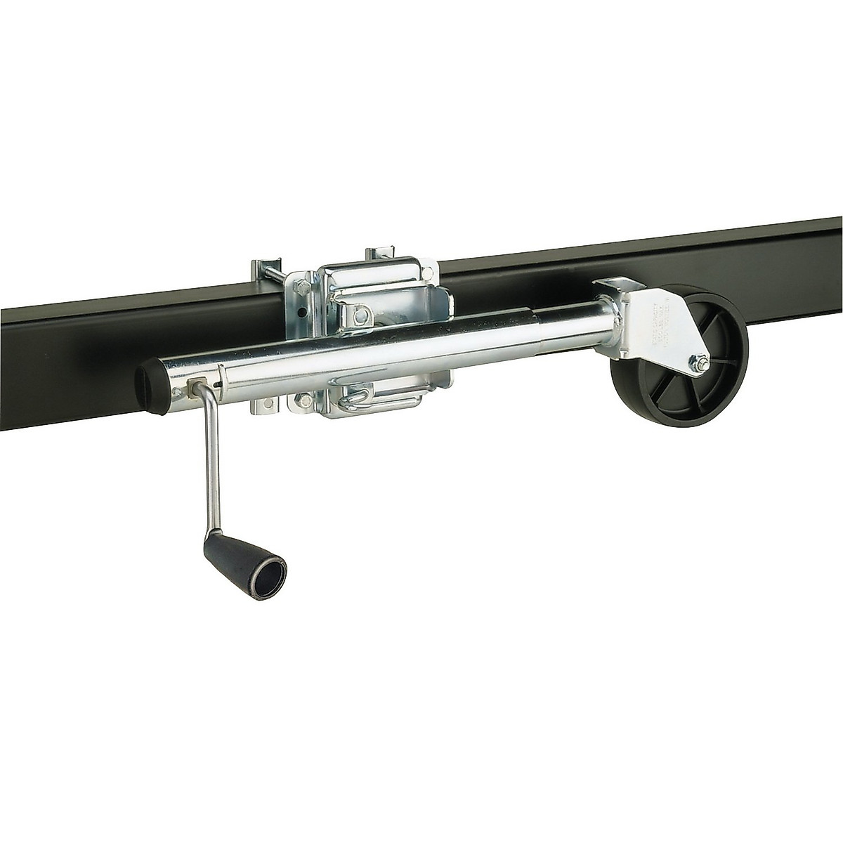 REESE Towpower 74410 Trailer Jack, Heavy-Duty Swivel Mount, 6-Inch Wheel, Chrome