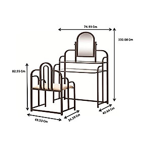 Coaster Furniture Vanity Tan Microfiber Fabric Bronze 300180