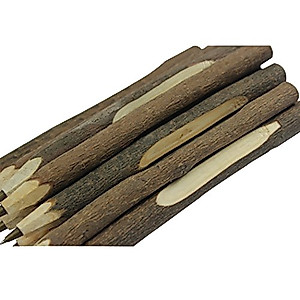 Sipliv Handmade Wooden Ballpoint Pen Creative Original Ecological Wood Pen Long Style (about 6.7 inches, 17 cm) - 6 pcs