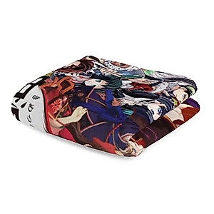 Classic Japan Anime Characters Blankets Flannel Fleece Warm Soft Throw Blanket for Couch Sofa Bed Living Room All Season Decor Gift