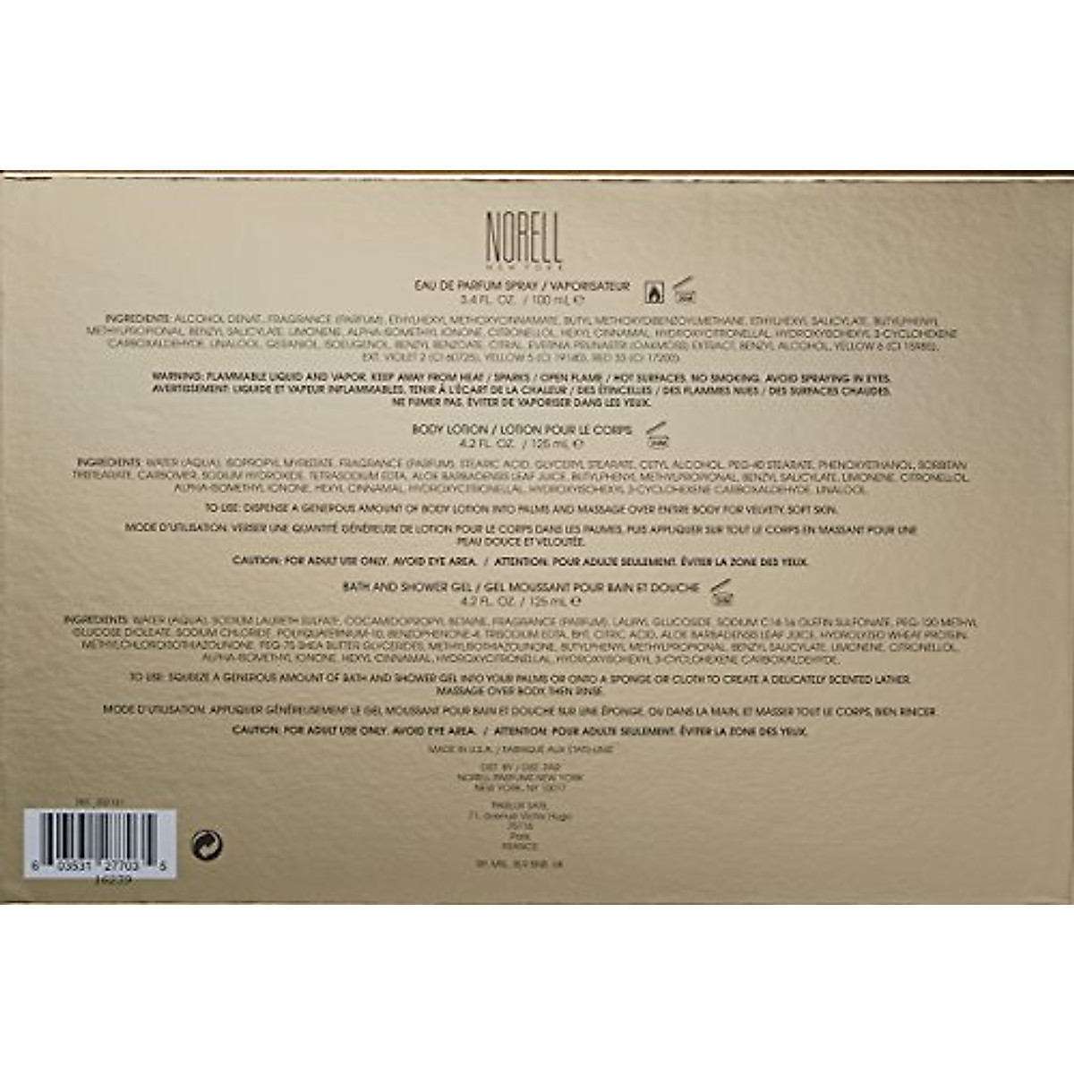 Norell New York Carnegie Gift Set