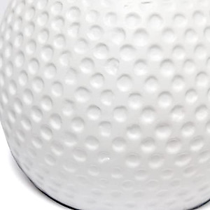 Simple Designs LT2084-WHT Mini Studded Texture Ceramic Bedside Table Lamp, White