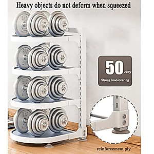 YUEGOO Kitchen Sinks Solid Under Sink Storage, Under Cabinet Storage Rack Multifunctional Bathroom Sink Storage Pot Rack Under Sink Rack Shelf/White/25.5 * 29.5 * 33cm