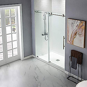 WOODBRIDGE MBSDC6076 Shower Door, 60"x76", Brushed Nickel