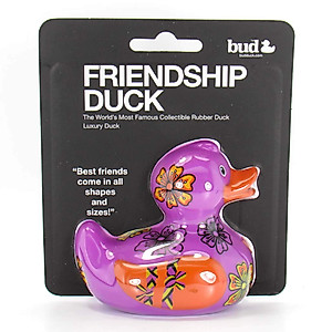 Friendship (BFF) Rubber Duck by Bud Ducks | Elegant Gift Ready Packaging - "Best friends come in all shapes and sizes" | Child Safe | Collectable