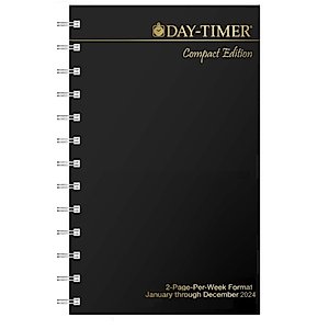 Day-Timer 2024 Two Page Per Week Planner Refill, Wirebound, Compact Size, 3" x 5"