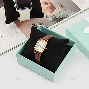 AUEAR, Velvet Bracelet Watch Pillow Black Jewelry Pillows Bangle Cushions Display Stand Set for Box (10 Pcs)