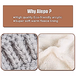 Alepo 3 Pack Baby Beanie Hats for Girls Boys, Soft Warm Fleece Lined Baby Winter Hat for Newborn Infant Toddler Kids, Cute Cozy Knitted Beanie Cap for Cold Weather-12