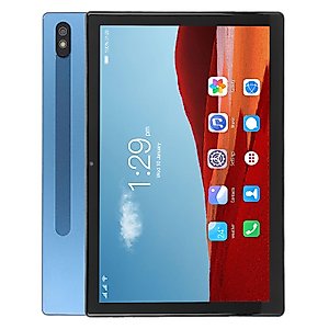 Digital Tablet, WiFi Tablet Dual Speakers 2 in 1 10.1 Inch for Android 12 with Keyboard for Reading for Video (US Plug)