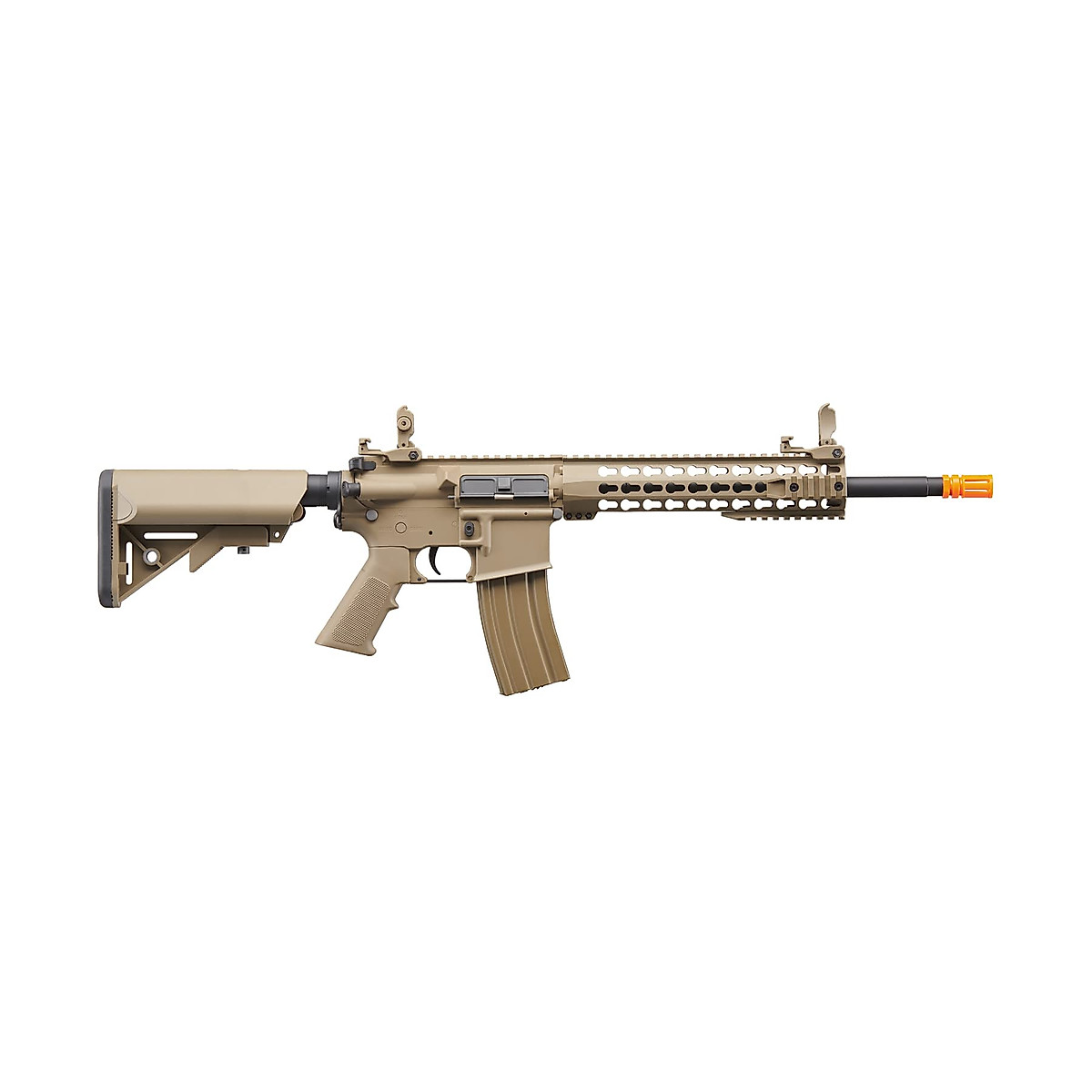 Lancer Tactical Gen 2 Airsoft M4 Carbine 10" Electric Full/Semi-Auto Airsoft AEG Rifle-1000 Rounds 0.20g BBS, 9.6v Nimh Battery & Charger Included (Tan Polymer w/ 300 Rounds Mag)