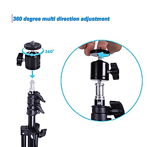Pyle Pocket Mini Projector & Camcorder Stand - Portable Black Universal Tripod w/ 360 Degree Adjustment - Video Recorder, DSLR, SLR, DLP, Digital Camera Holder for Presentation & Recording - PRJTPS44
