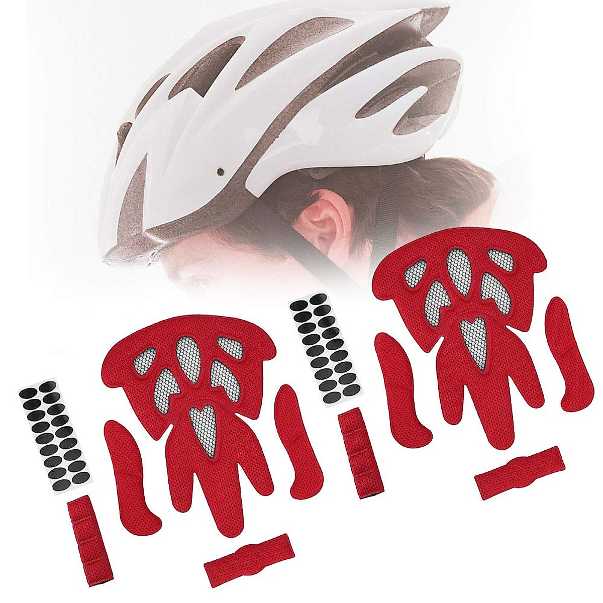 SUNGOOYUE VGEBY Helmet Lining, 2 Set Universal Helmet Pads Replacement Sponge Padding Kit for Bicycle Electric Car