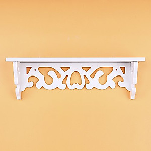 Floating Shelves Wall Mounted, Shelf Display Floating Nesting Wall Decorative Mount Ledge Storage White