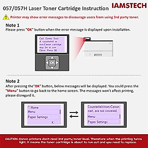 iamstech 057H 057 Toner Compatible with 057H 1-Pack Black High Yield Toner Cartridge Replacement for Canon imageCLASS MF445dw MF448dw MF449dw LBP226dw LBP227dw MF440 MF445 Printer Ink