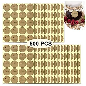 Jam and Jelly Jar Labels, Canning Labels for Mason Jars and More(2" Round 500/roll) with Lines for Writing- Jar Labels Jam, Jelly, and More (Navy)