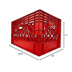 Rectangular Milk Crates In Any Color you Want Full Pallet of 96 Crates 24qt Size