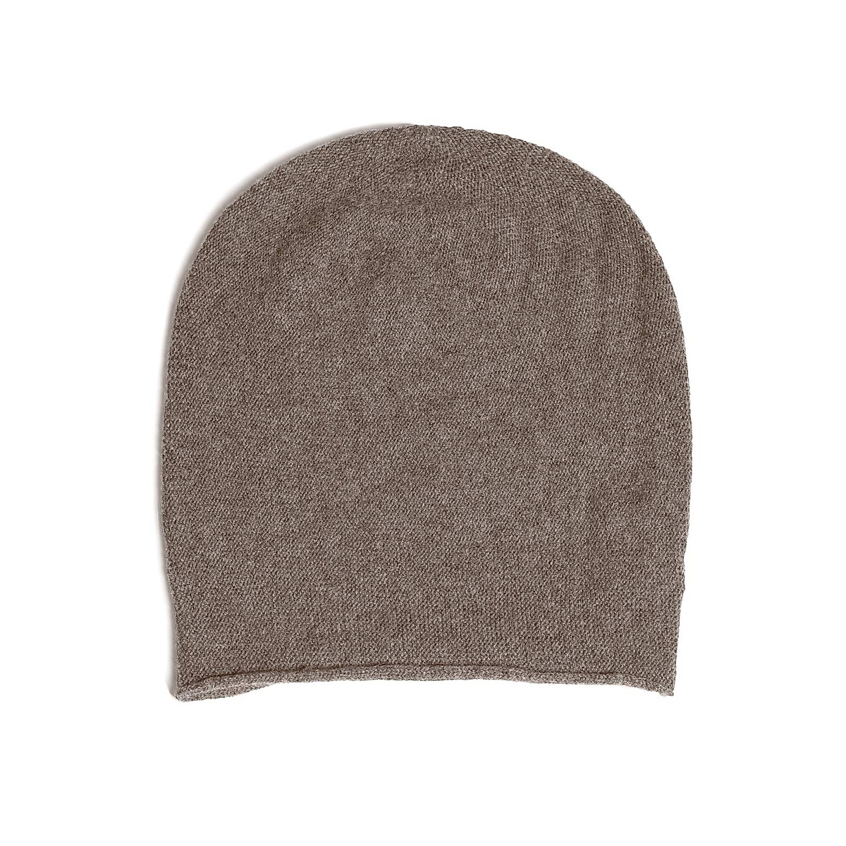 Fishers Finery Men's 100% Pure Cashmere Slouchy Beanie (Cappuccino)