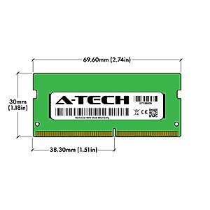 A-Tech 8GB RAM Replacement for Dell SNPHYXPXC/8G, A9206671, HYXPX, 0HYXPX | DDR4 2666MHz PC4-21300 1Rx8 Non-ECC SODIMM Laptop & All-in-One Single Memory Module