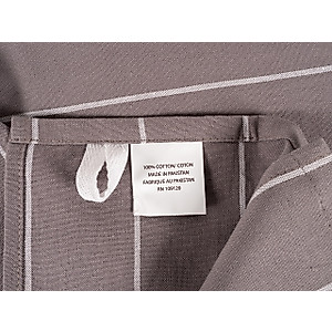 KAF Home Chelsea Assorted Kitchen Towel - Set of 10-18 x 28 Inches - Mixed Flat and Terry Dish Towels (Gray)