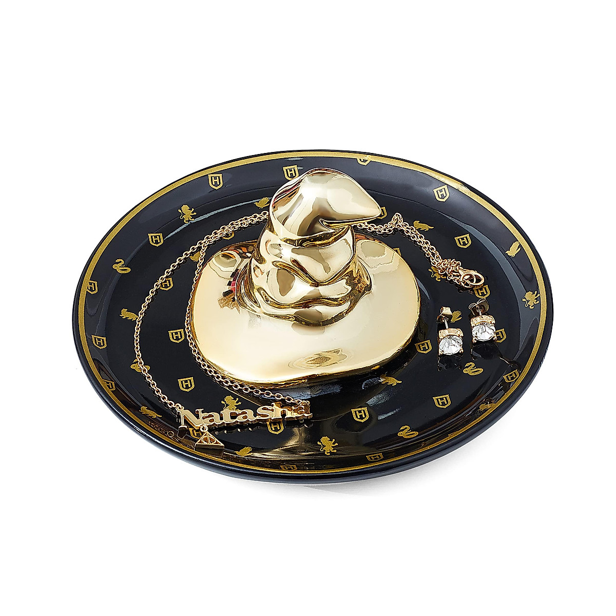 Harry Potter Sorting Hat Ceramic Trinket Tray - 3D Trinket Jewelry Holder, Bracelets Rings Earrings Storage Dish
