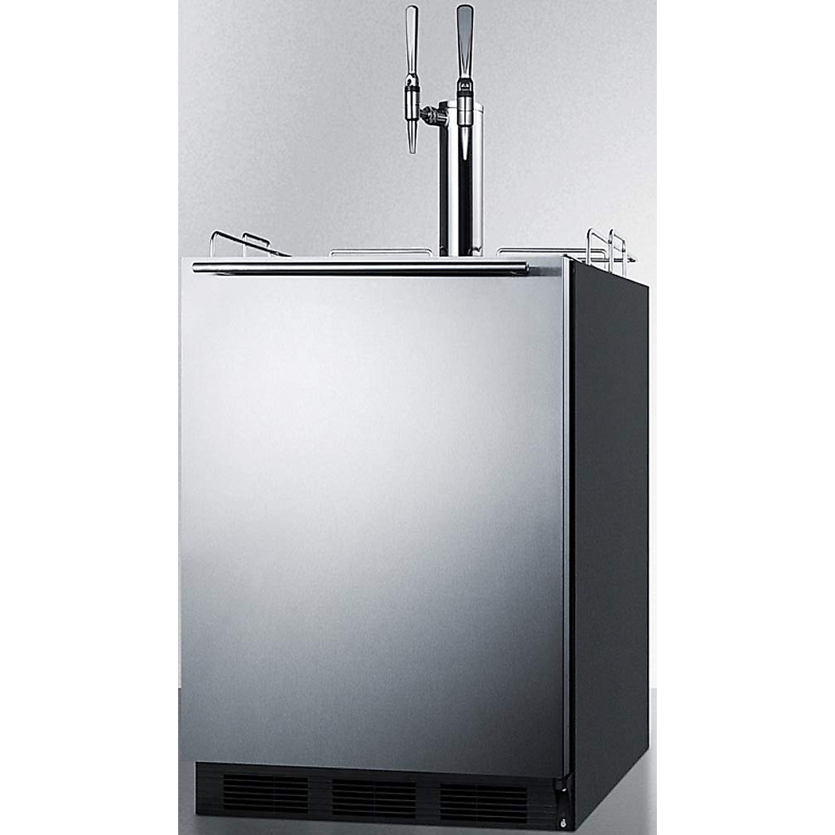 Summit Appliance SBC58BLBIADANCFTWIN 24" Wide Built-In Nitro Coffee Kegerator, ADA Compliant; 5.5 cu.ft. Capacity; Automatic Defrost; Stainless Steel Wrapped Door