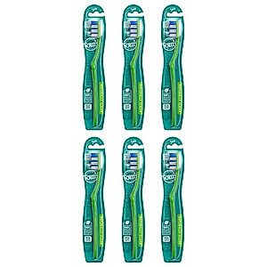 Tom's of Maine Naturally Clean Toothbrush, Soft, 6-Pack (Packaging May Vary)