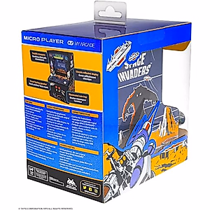 My Arcade Space Invaders Micro Player: Mini Arcade Machine Video Game, Fully Playable, 6.75" Collectible Premium Edition