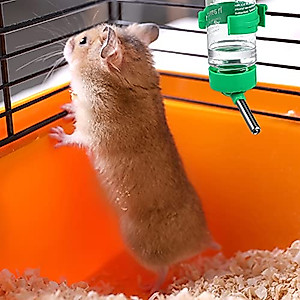 4 Pieces Guinea Pig Water Bottle 2.7 oz Small Animal Water Dispenser for Cage No Drip Hanging Hamster Water Bottle for Small Pet Ferret Hedgehog Hamster Chinchilla