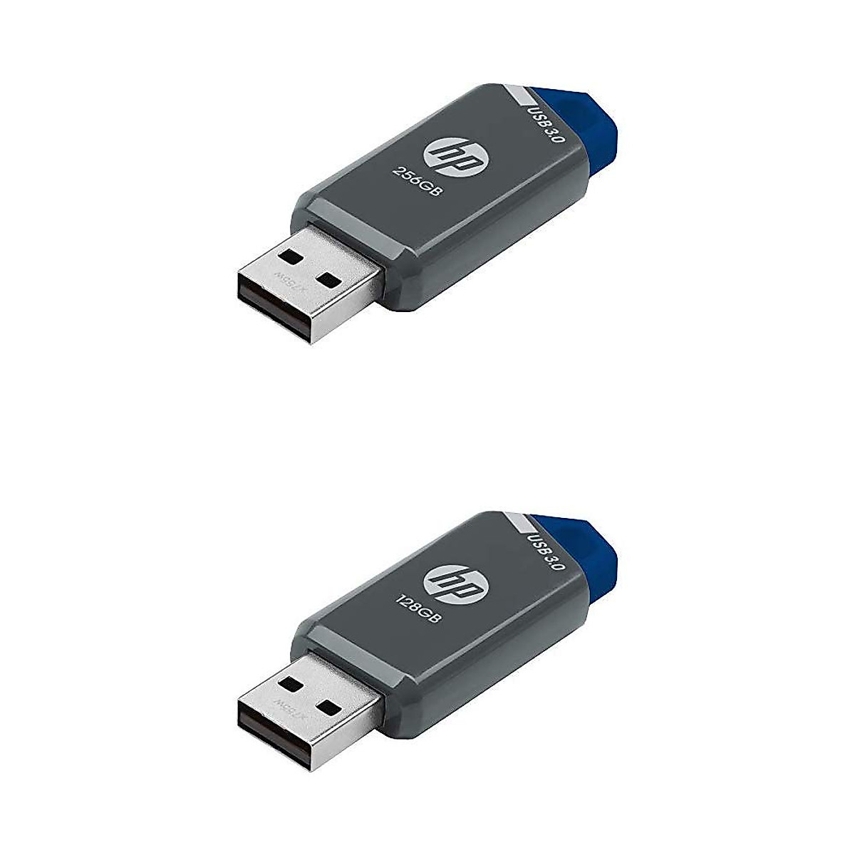 HP 256GB x900w USB 3.0 Flash Drive (P-FD256HP900-GE) with HP 128GB x900w USB 3.0 Flash Drive (P-FD128HP900-GE)