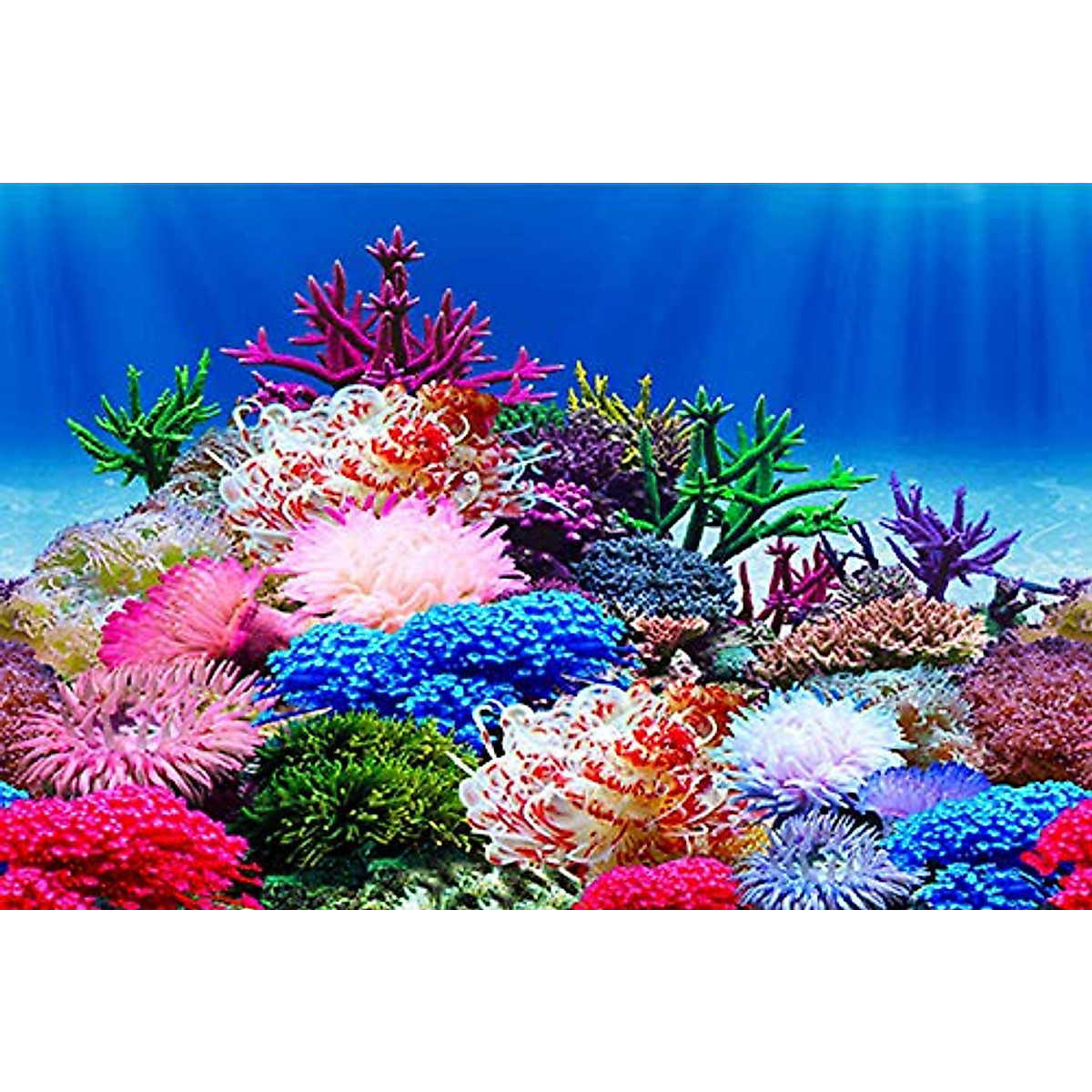 ELEBOX Fish Tank Stickers Wallpaper Seaweed Background Aquarium Background Decoration Water Plants Fish Tank Background 15.7"x 40"