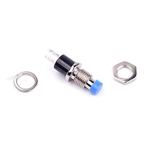 Cylewet 12Pcs 1A 250V AC 2 Pins SPST Momentary Mini Push Button Switch Normal Open (Pack of 12) CYT1078