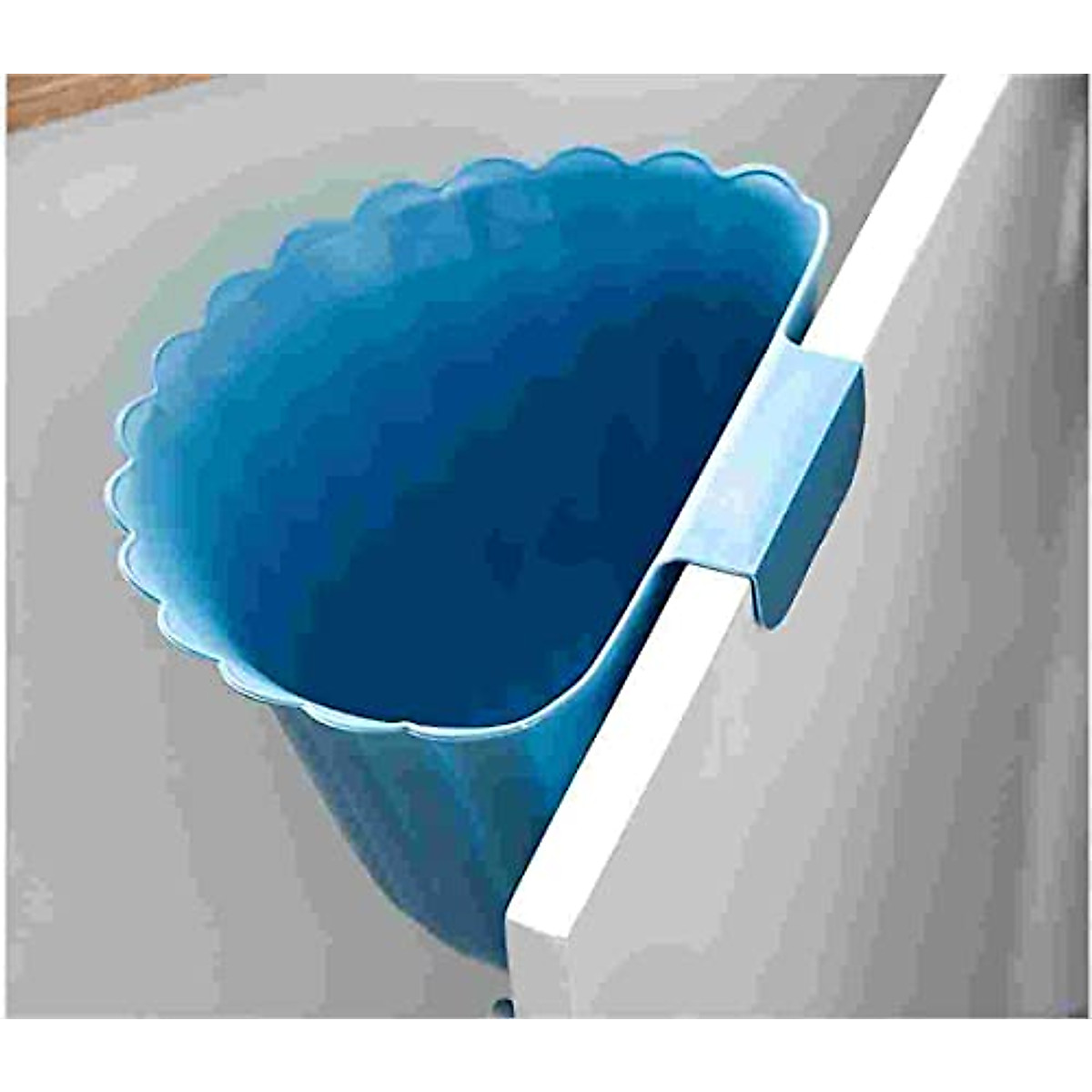 LELEBEAR 4pcs Hanging Trash Can, Hanging Trash Can for Kitchen Cabinet Door, Waste Bin for Kitchen (4Pcs White)