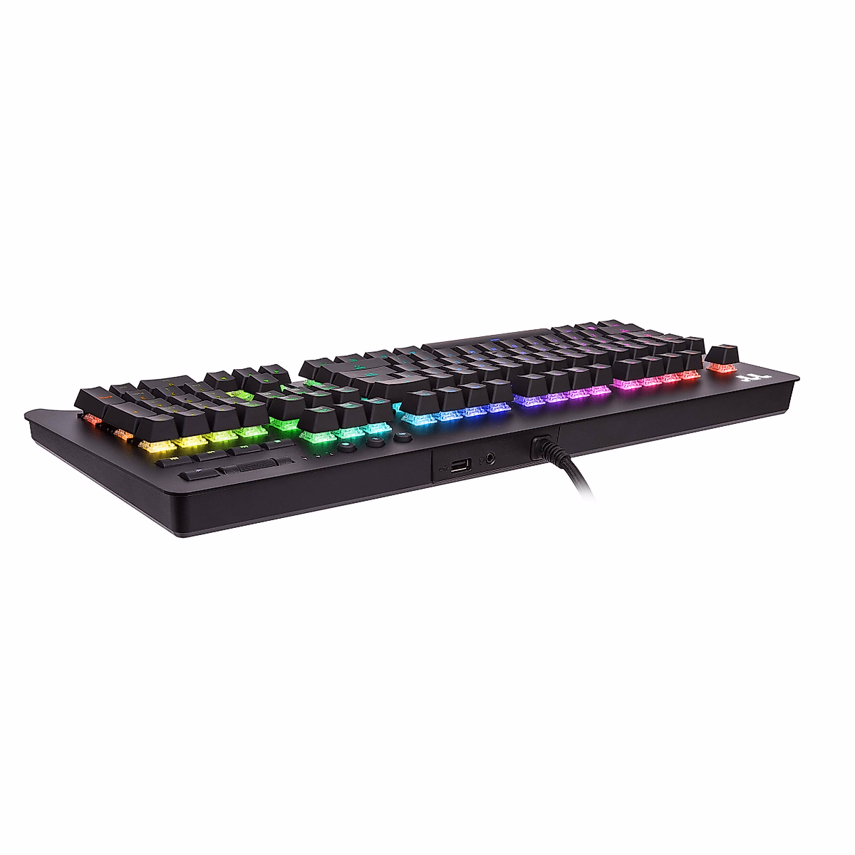 Thermaltake Level 20 GT RGB Mechanical Gaming Keyboard, Razer Green Switches, 16.8M Color RGB, Razer Chroma Compatible - GKB-LVG-RGBRUS-01