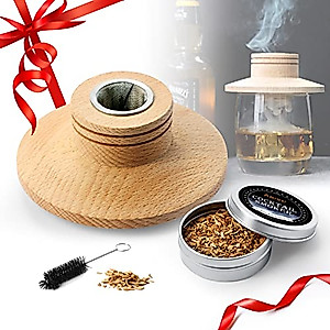 AIEVE Cocktail Smoker for Infuse Cocktail, Cocktail Smoking Kit for Drinks Homemade Whiskey Smoker Bourbon Old Fashioned Smoker Kit with Cheery Chips, As an Excellent Gift for Your Loved