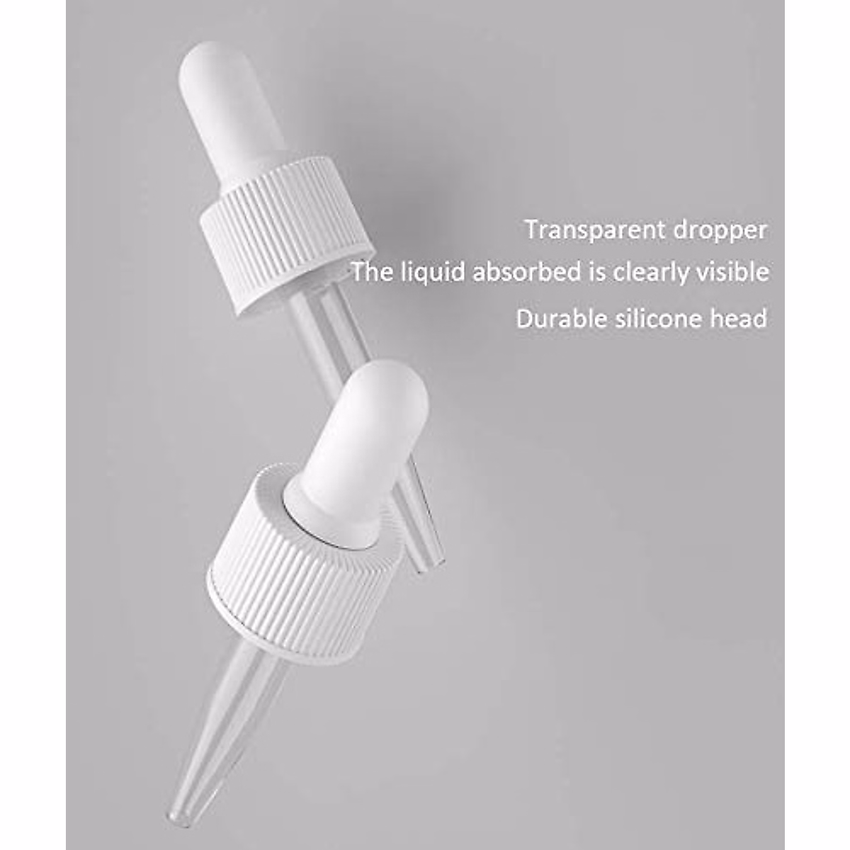 erioctry 6PCS 25ml Brown Plastic Dropper Bottles with Silicone Pipettes and Rubber Head/Essence Makeup Cosmetic Sample Container Bottle for Essential Oil Aromatherapy Use