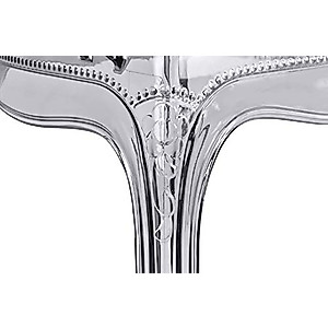 2xhome - Belle Style Ghost Chair Ghost Armchair Dining Room Chair - Smoke Armchair Lounge Chair Seat Higher Fine Modern Designer Artistic Classic Mold