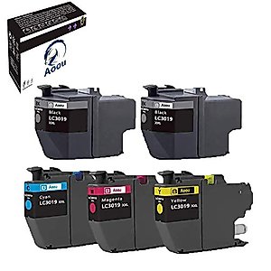 Aoou LC3019XXL Ink Cartridges Compatible for Brother LC3019 XXL Ink, Work with Brother MFC-J6930DW, MFC-J5330DW, MFC-J5335DW, MFC-J6530DW, MFC-J6730DW Printe (2 Black, 1 Cyan, 1 Magenta, 1 Yellow)