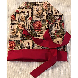 Blender Cover for Ninja-Reversible blender cover. Kitchen design: Rooster/Flowers/Ribbons to make your own adjustable bow.