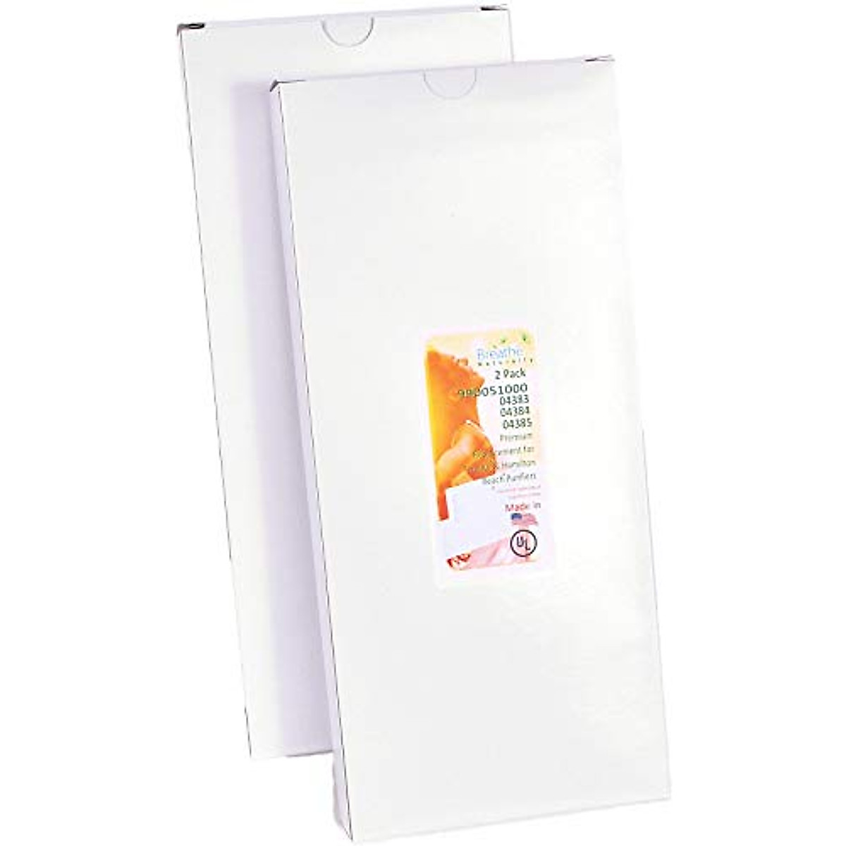 Breathe Naturally Replacement Filters for TrueAir Air Purifier 04383, 04383, 04385 (2 Pack) Compare to OEM Part # 990051000 by Hamilton Beach