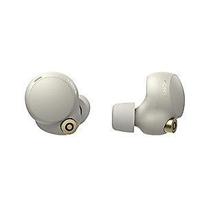 Sony Truly Wireless Noise Cancelling Headphone - Optimised for Alexa and Google Assistant - with Built-in mic for Calls - Bluetooth Connection - WF-1000XM4S.CE7 - Limited Edition - Silver/Gold