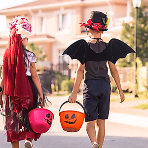 Luinabio Halloween Bat Costume Accessory Bat Ears Headband and Bat Eye Mask for Halloween Party, Cosplay, Costume Ball, Carnival