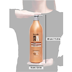 Recamier Saloon In Hydra Repair Shampoo & Conditioner Set Dry And Damaged Hair | SalonIn Cabello Secos Y Dañados Hidrata Nutre Y Repara Instantáneamente Kit 33.8Oz-1000ml