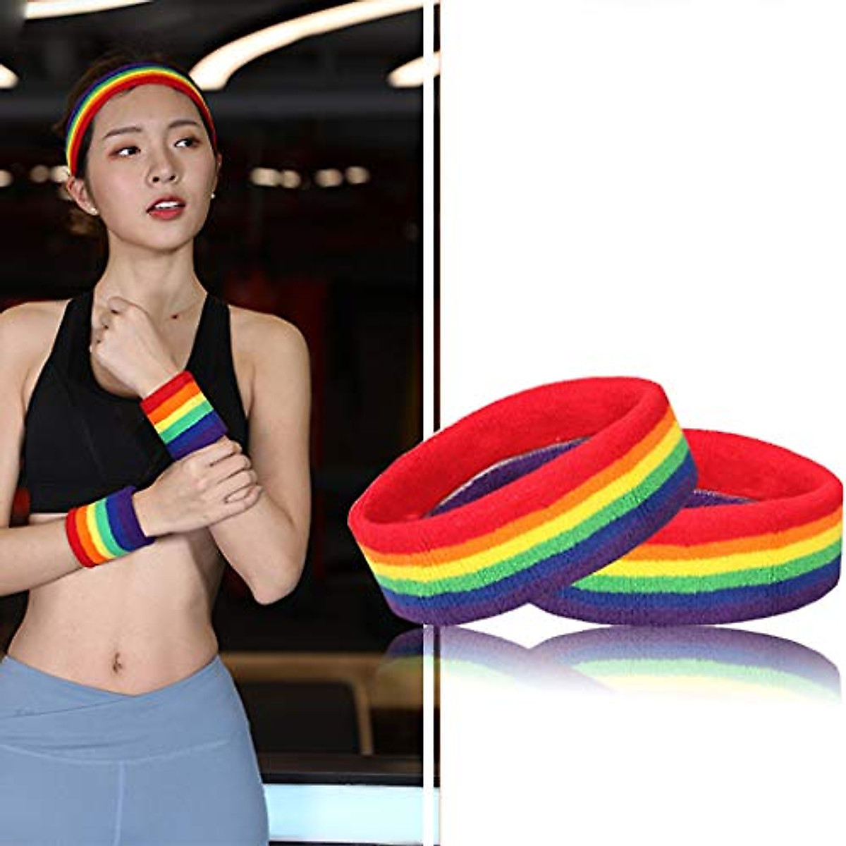 minjiSF Coloful Sport Accessory Headband Women Hair Daily Band Headband 90’s Headbands