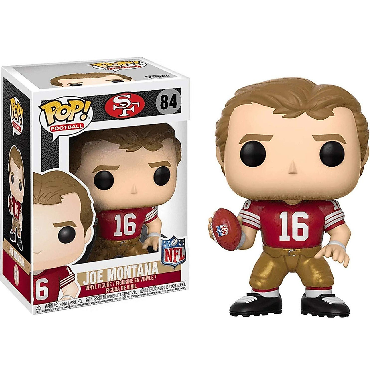Joe Montana (49ers Home) Funko Vinyl Figure (Bundled with Compatible Box Protector Case)