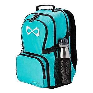 Nfinity Classic Cheer Backpack For Cheerleading - Backpack With Detachable Purse and Laptop Sleeve - Lightweight Backpack for Travelling - Sports Backpack for Cheerleaders (Teal)